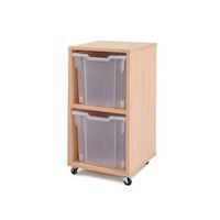 Melamine Unit with Clear Gratnells Trays - Rapid Racking