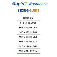 Rapid 1 Extra Heavy Duty Workbench 2440w - Rapid Racking