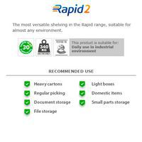 Rapid 2 Blue & Grey 3 Bay Offer - Rapid Racking