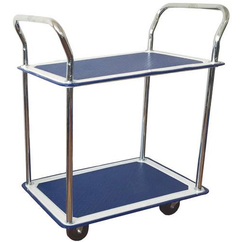 Trolley with 2 shelves - Capacity 120 kg