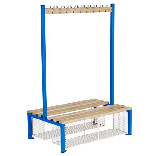 Double-Sided Bench Changing Room Coat Rack - Rapid Racking