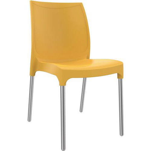 Outdoor Stacking Chairs With Aluminium Legs - Rapid Racking