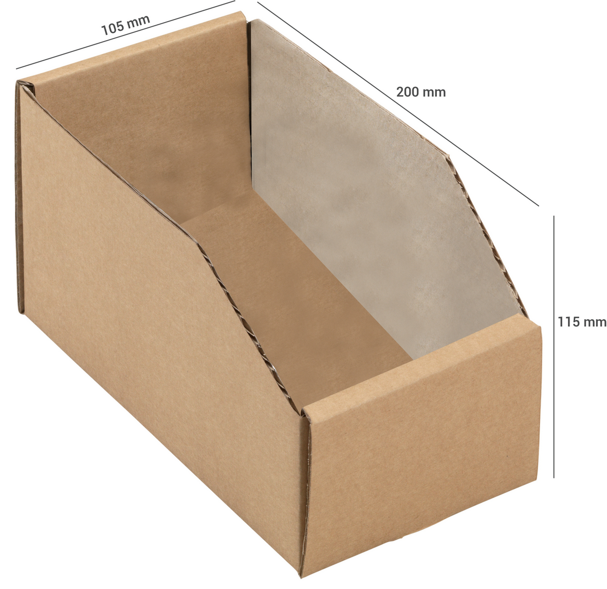 Economy Cardboard Stock Boxes - 2.4L - Rapid Racking