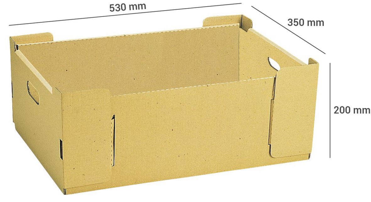 25L Stackable Cardboard Boxes - Pack of 25 - Rapid Racking