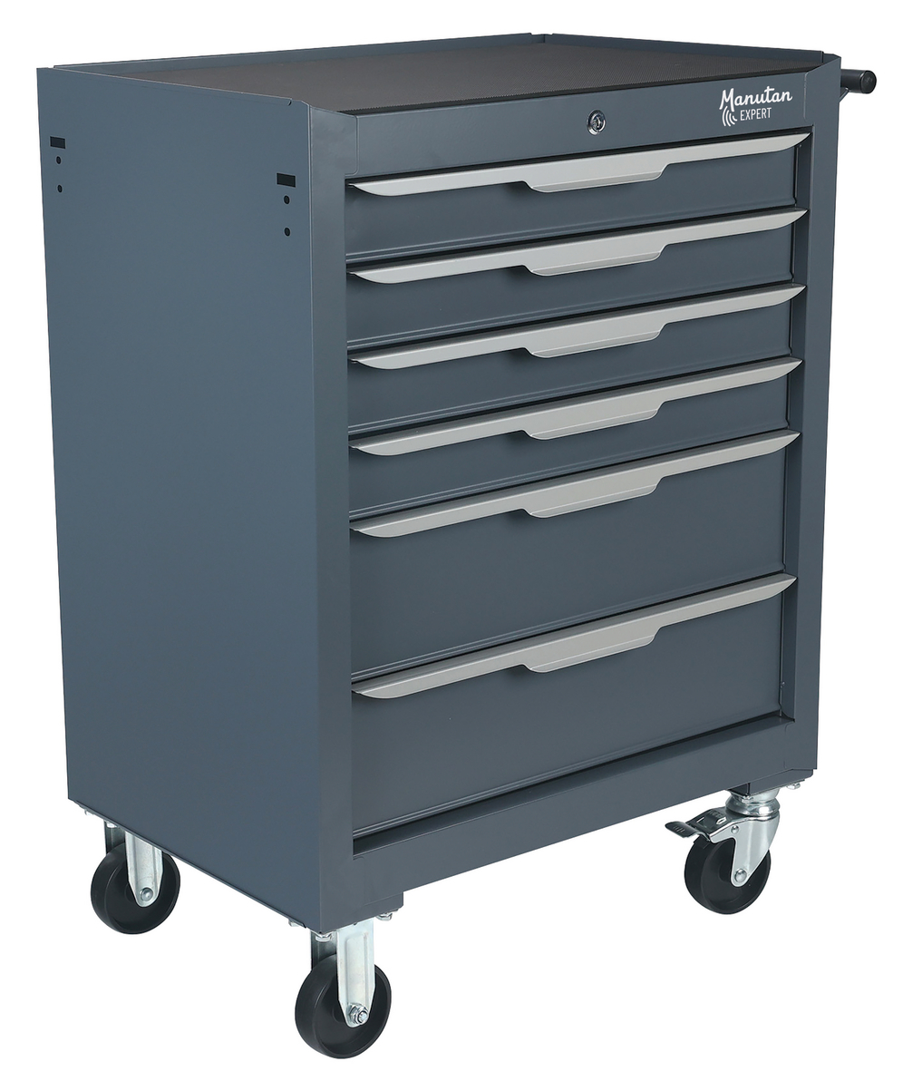 Steel Six-Drawer Trolley with Wheels - Rapid Racking
