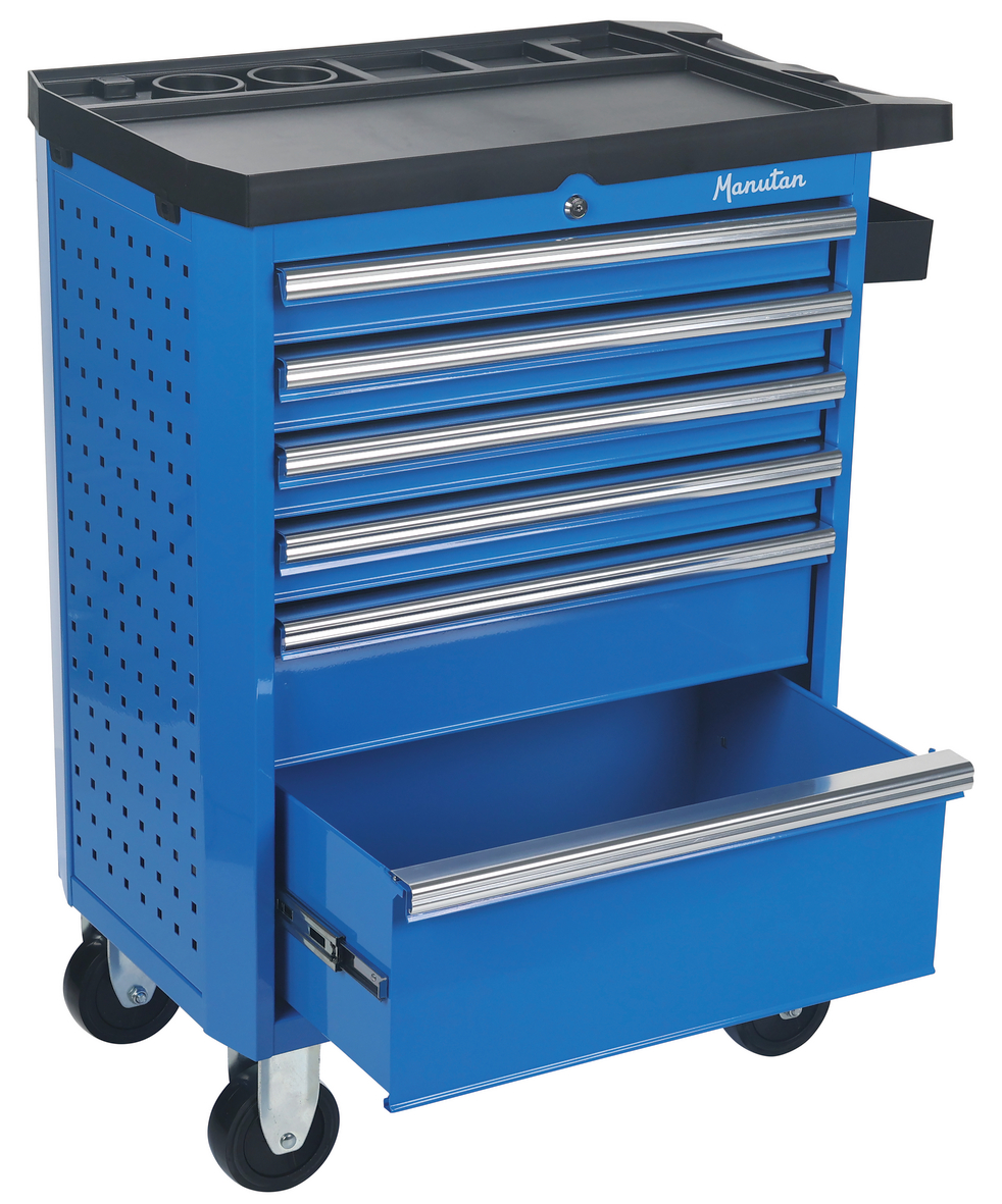 Tool Trolley - 6/7 Drawers Perforated Sides - Rapid Racking