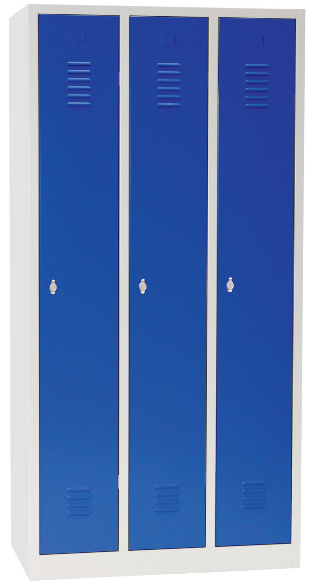3 Nested Storage Lockers with Blue Door - Rapid Racking