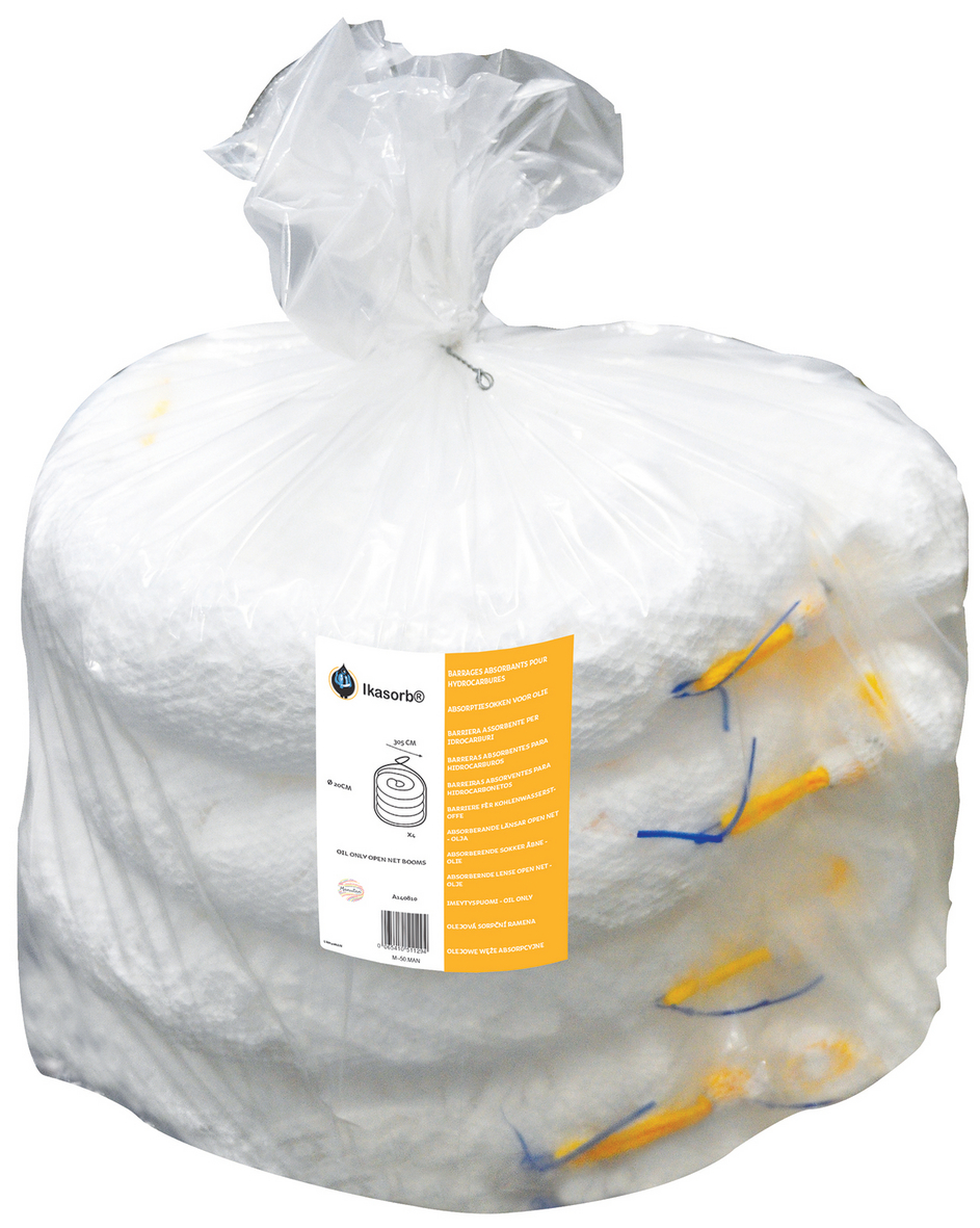 Floating Oil Spill Barrier - Oil & Hydrocarbon Absorbing - Ikasorb ...