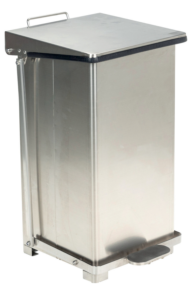 Stainless Steel Industrial Pedal Bin - Manutan Expert - Rapidracking.com