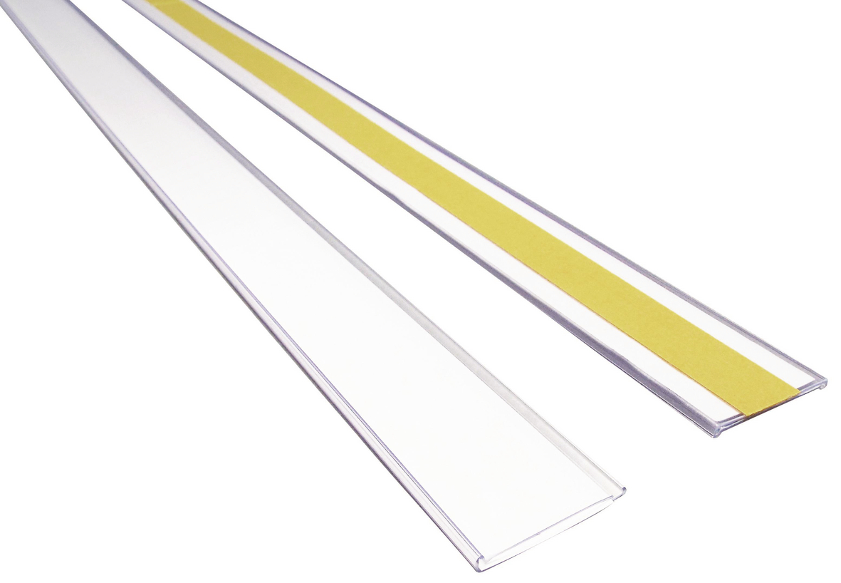 Fully Clear Label Holders - Self-adhesive - Rapid Racking