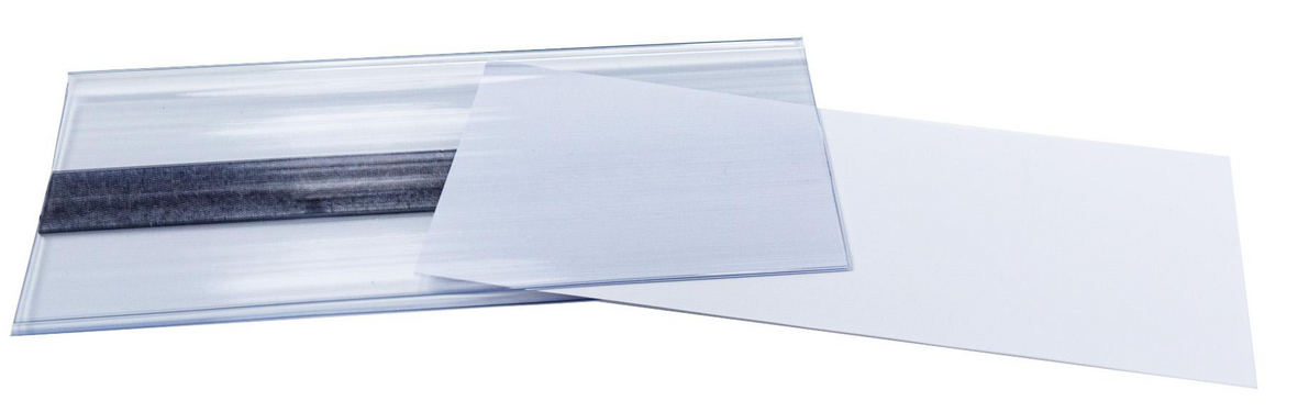 Clear Label Holders - 200-2000mm Lengths - Rapid Racking