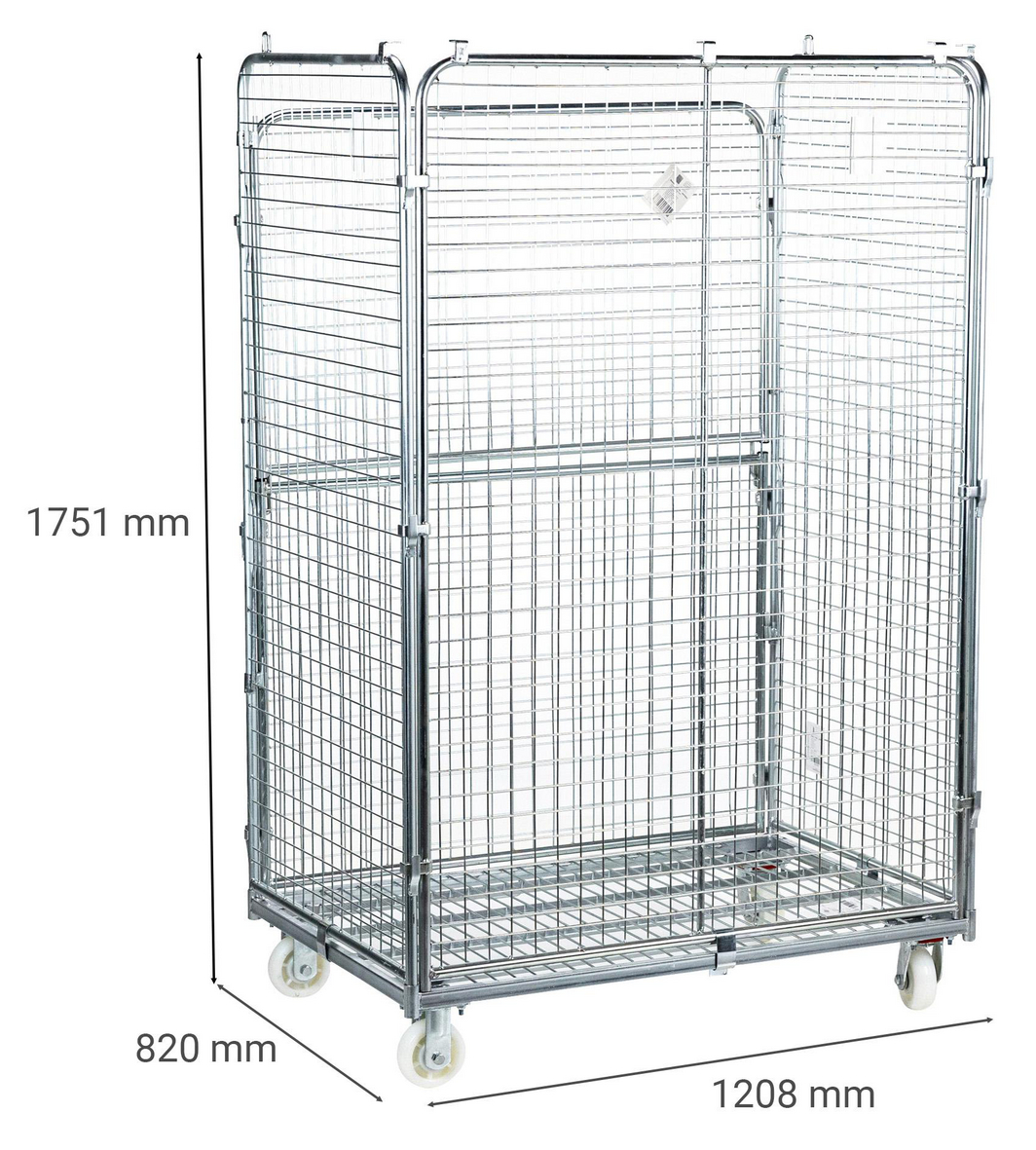 Three-sided Roll Container - Front Opening - Rapid Racking