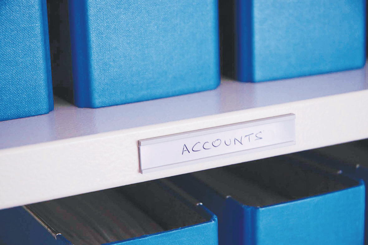 Self-Adhesive Label Holders - 1m Strips - Rapid Racking