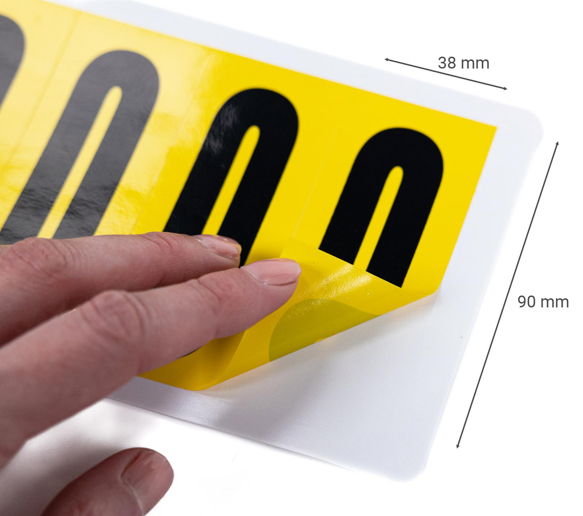 Self-Adhesive Number Labels - Rapid Racking