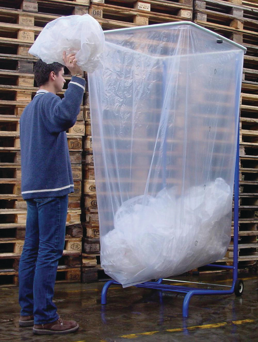 Giant Bin Bag - Clear Plastic Sack - Rapid Racking