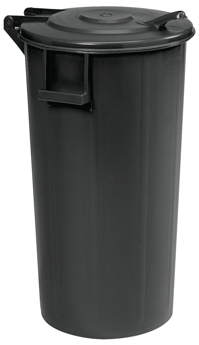 Plastic Outdoor Waste Bin - Hinged Lid - Rapid Racking