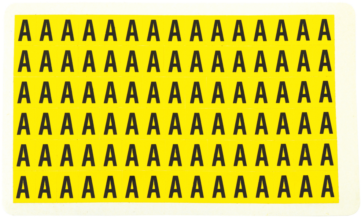 Self-Adhesive Letter Labels - A To Z - Rapid Racking