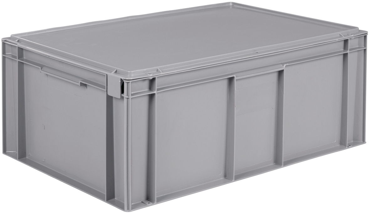 Euro Containers with Lid 28L to 75L - 600mm - Rapid Racking