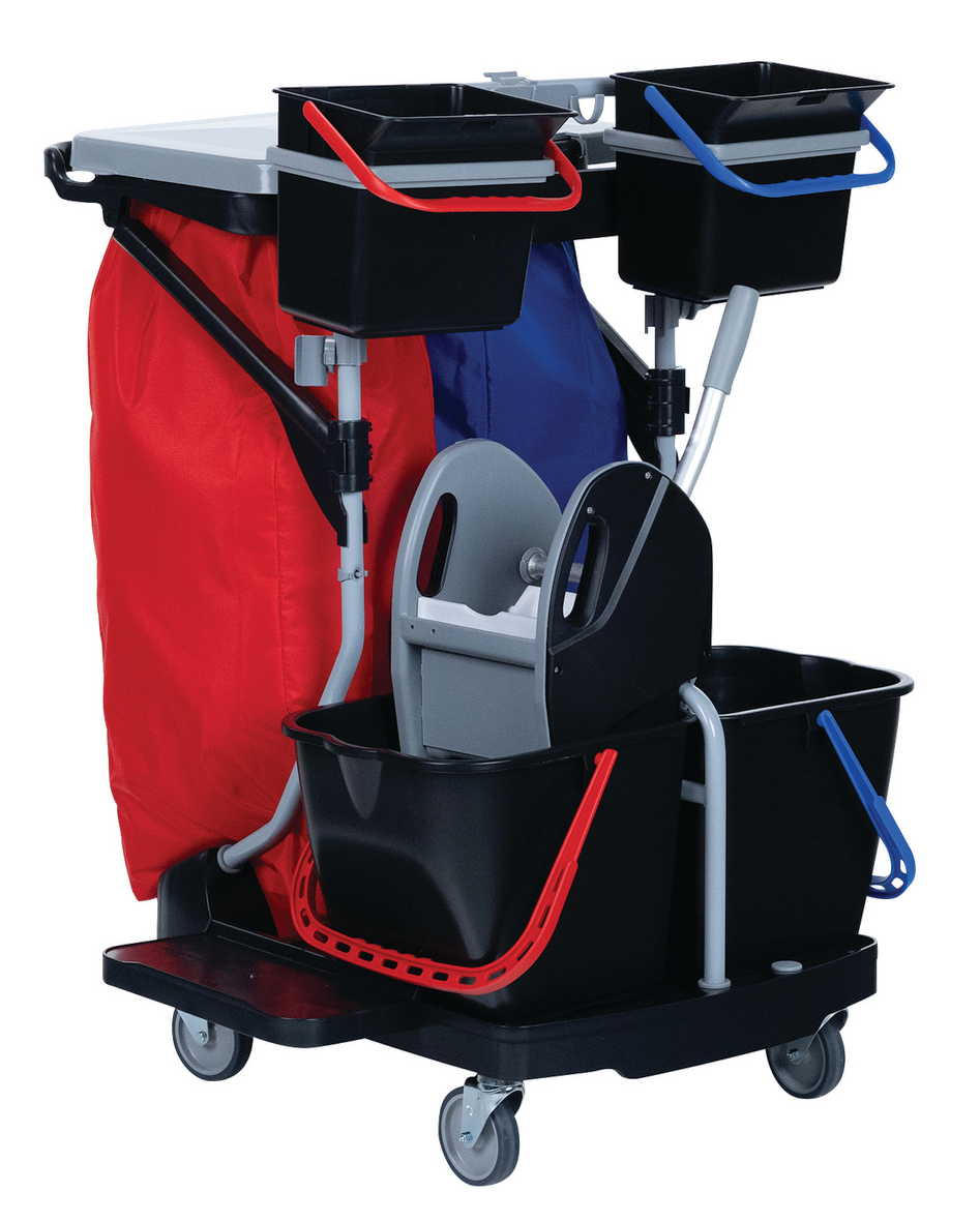 Janitor Cart/Cleaning Trolley with 120L Bin - Rapid Racking