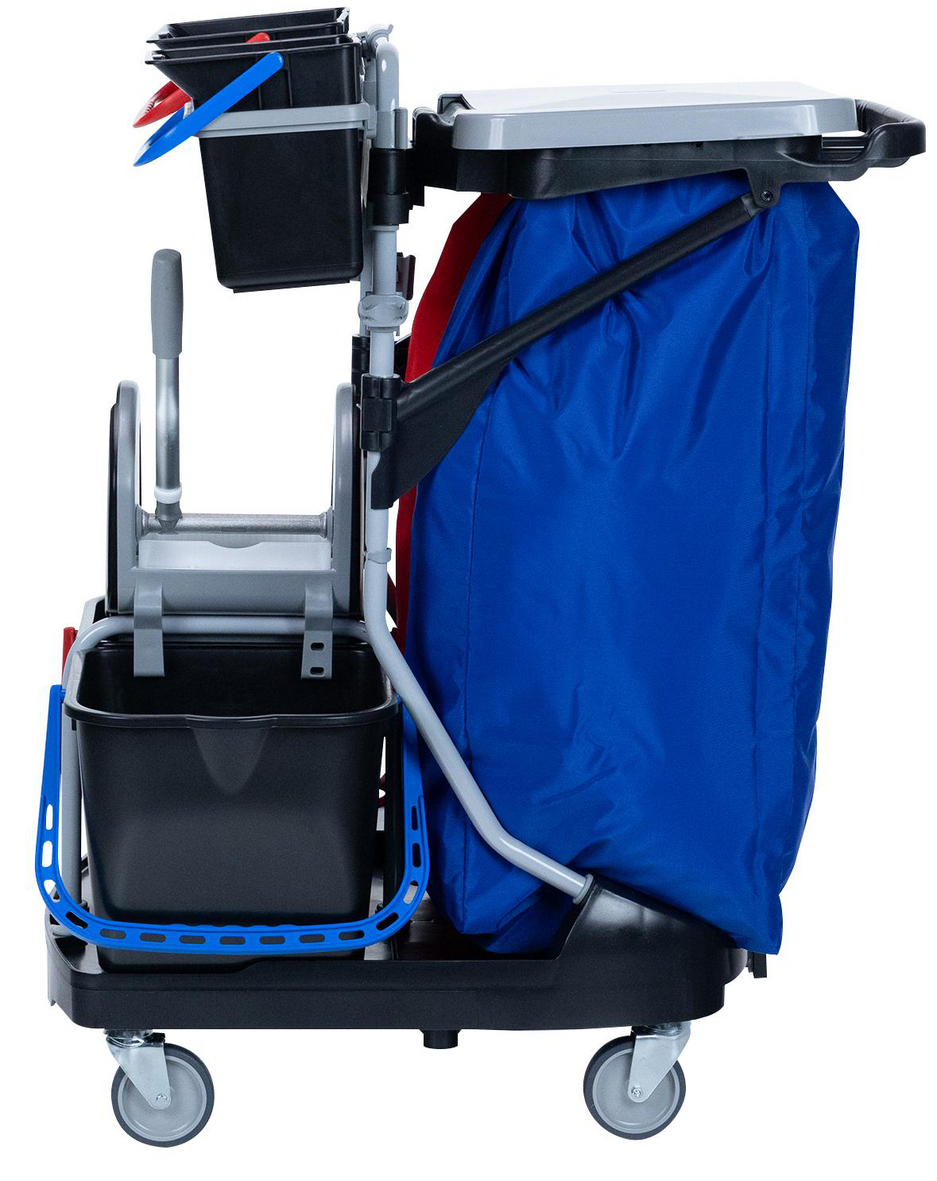 Janitor Cart/Cleaning Trolley with 120L Bin - Rapid Racking