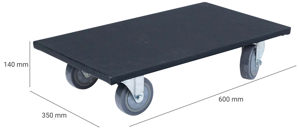 Wooden dolly - Capacity 300 and 500 kg - Manutan Expert - Rapidracking.com