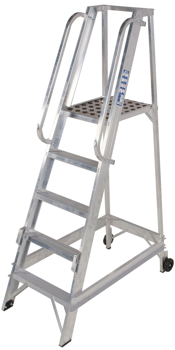 Platform Warehouse Aluminium Step Ladders - Rapid Racking