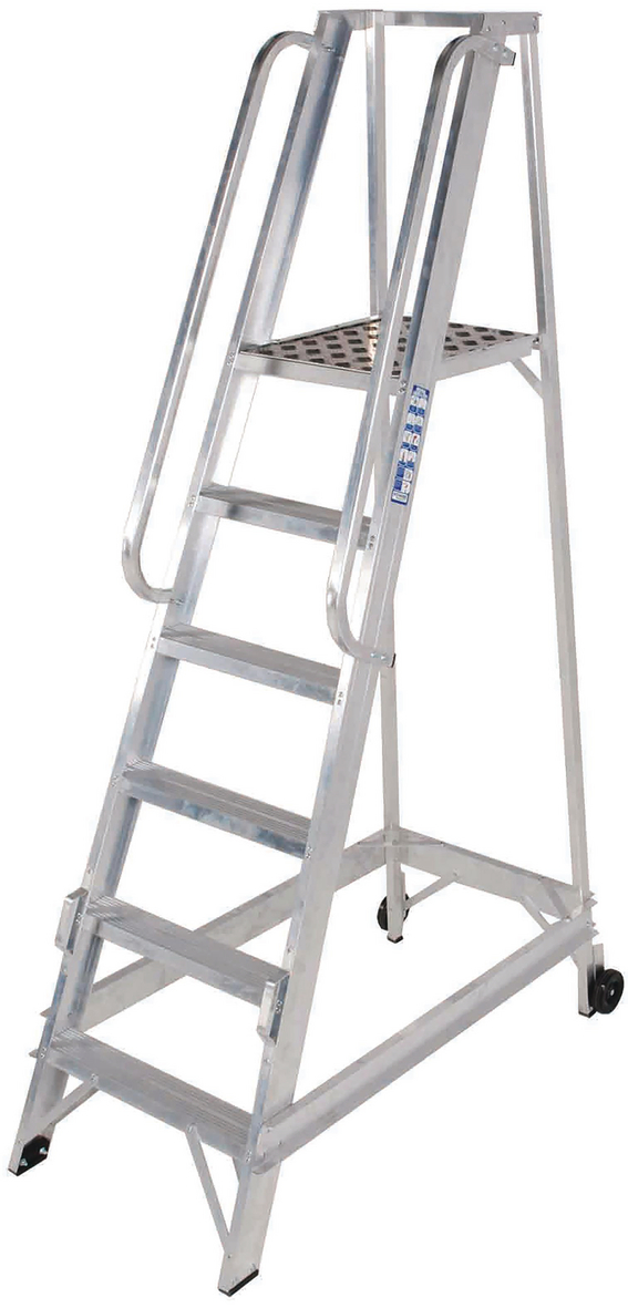 Platform Warehouse Aluminium Step Ladders - Rapid Racking