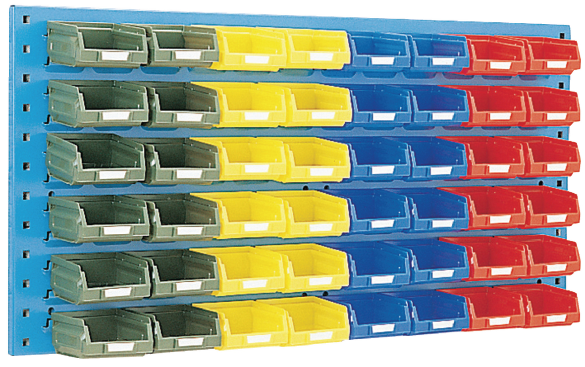Wall Panel with Small Parts Picking Bins - Rapid Racking