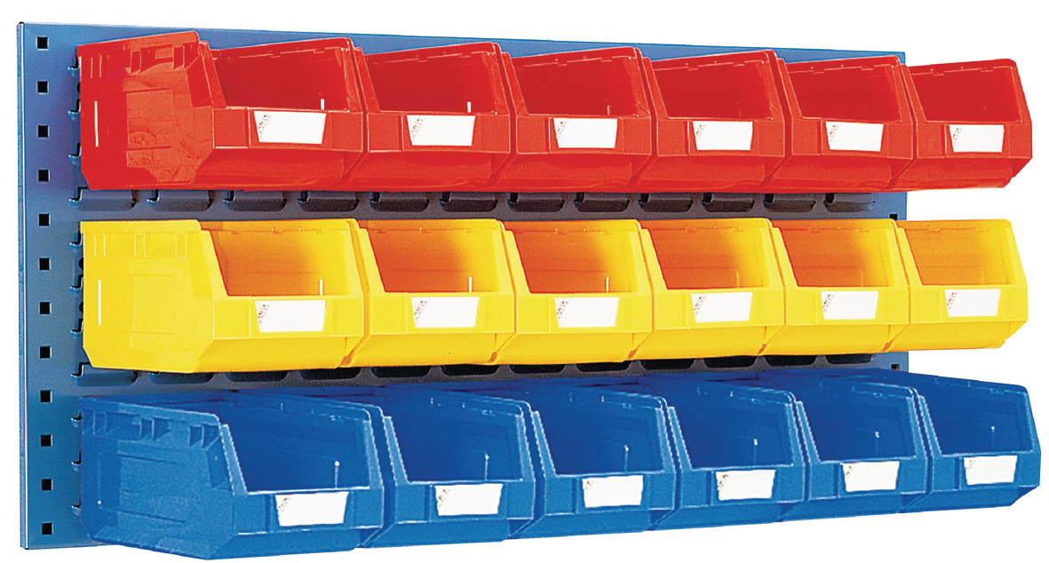 Wall Panel with Small Parts Picking Bins - Rapid Racking
