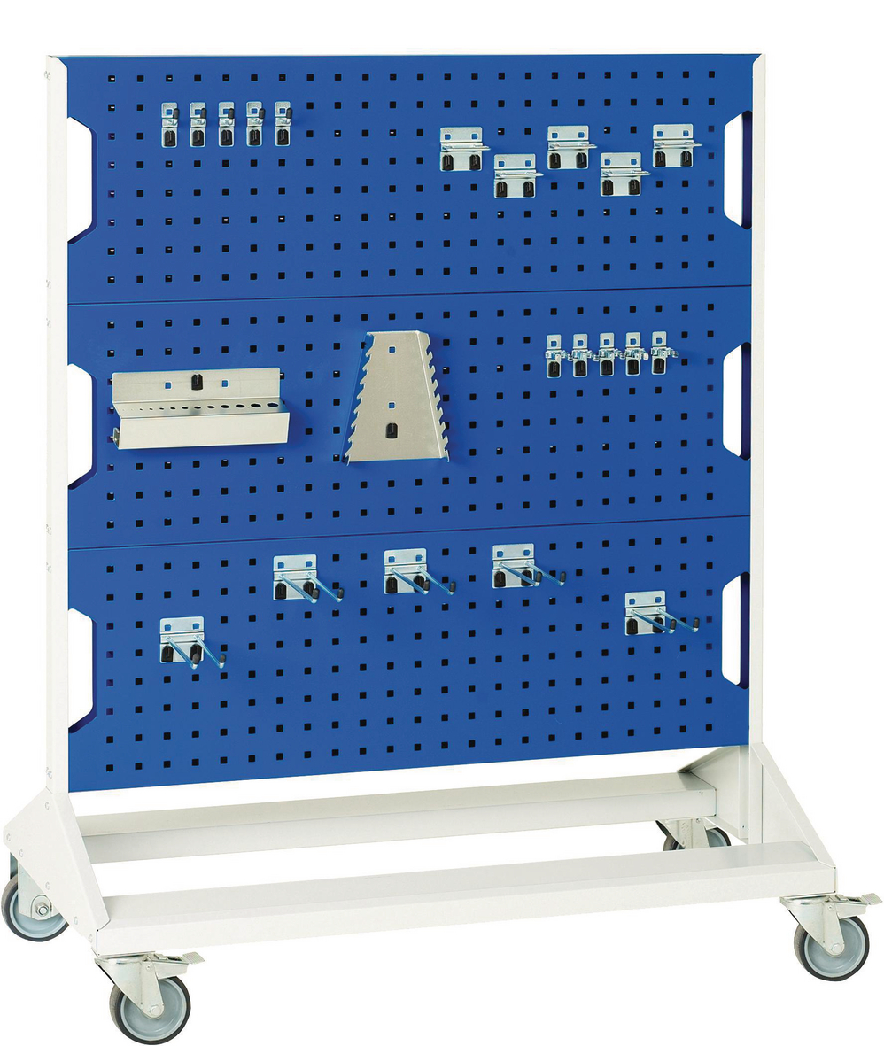 Bott 1250mm High Mobile Perfo Panel Racks - Rapid Racking