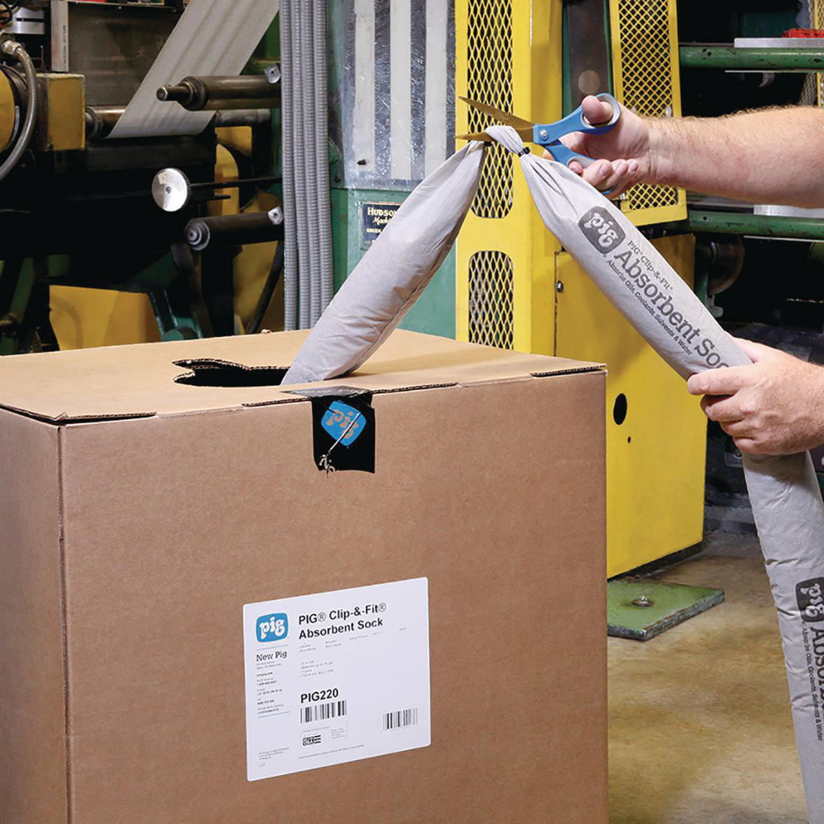 Absorbent sock dispenser - Rapid Racking