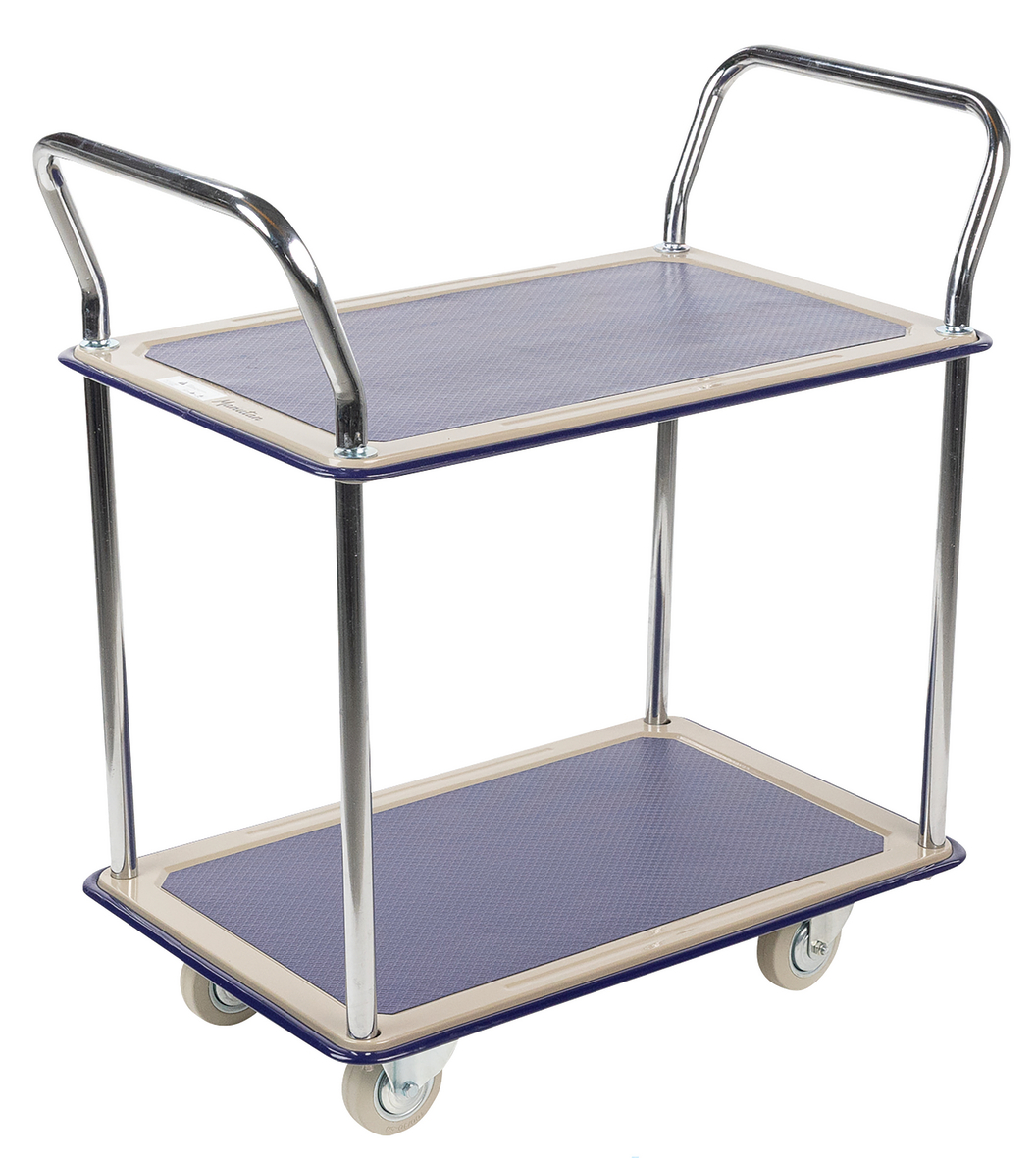 Trolley with 2 shelves - Capacity 120kg - Rapid Racking