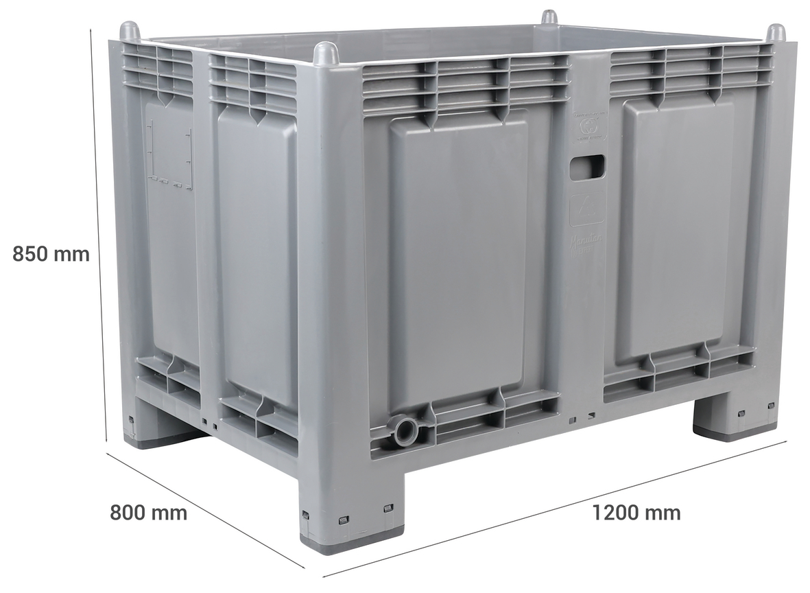 Stackable Euro Pallet Box - Recycled Plastic - Manutan Expert ...