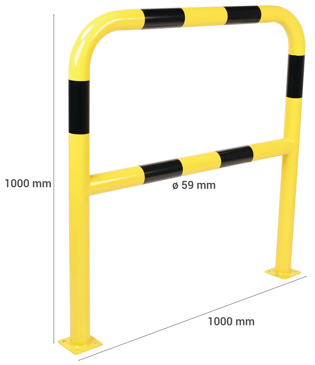Plate-mounted safety barrier, dia. 59 mm - Manutan Expert ...