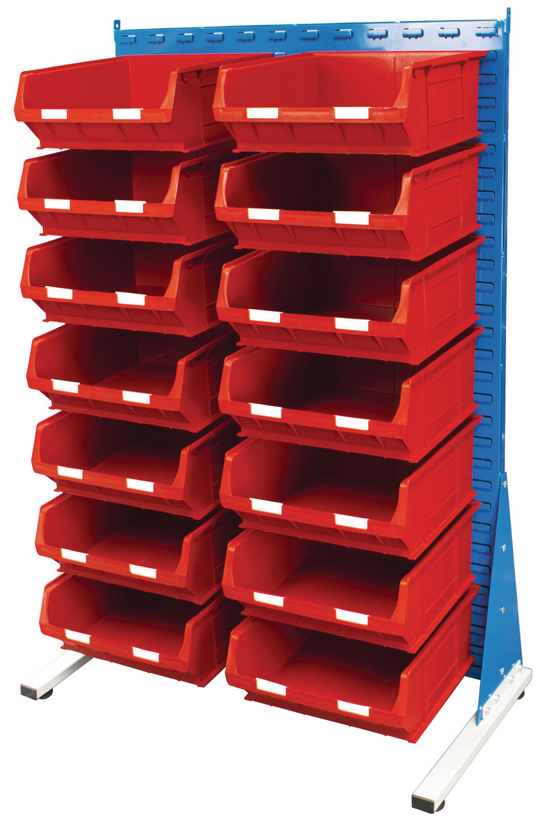 Single Sided Louvre Storage Panel With Picking Bins - Barton ...