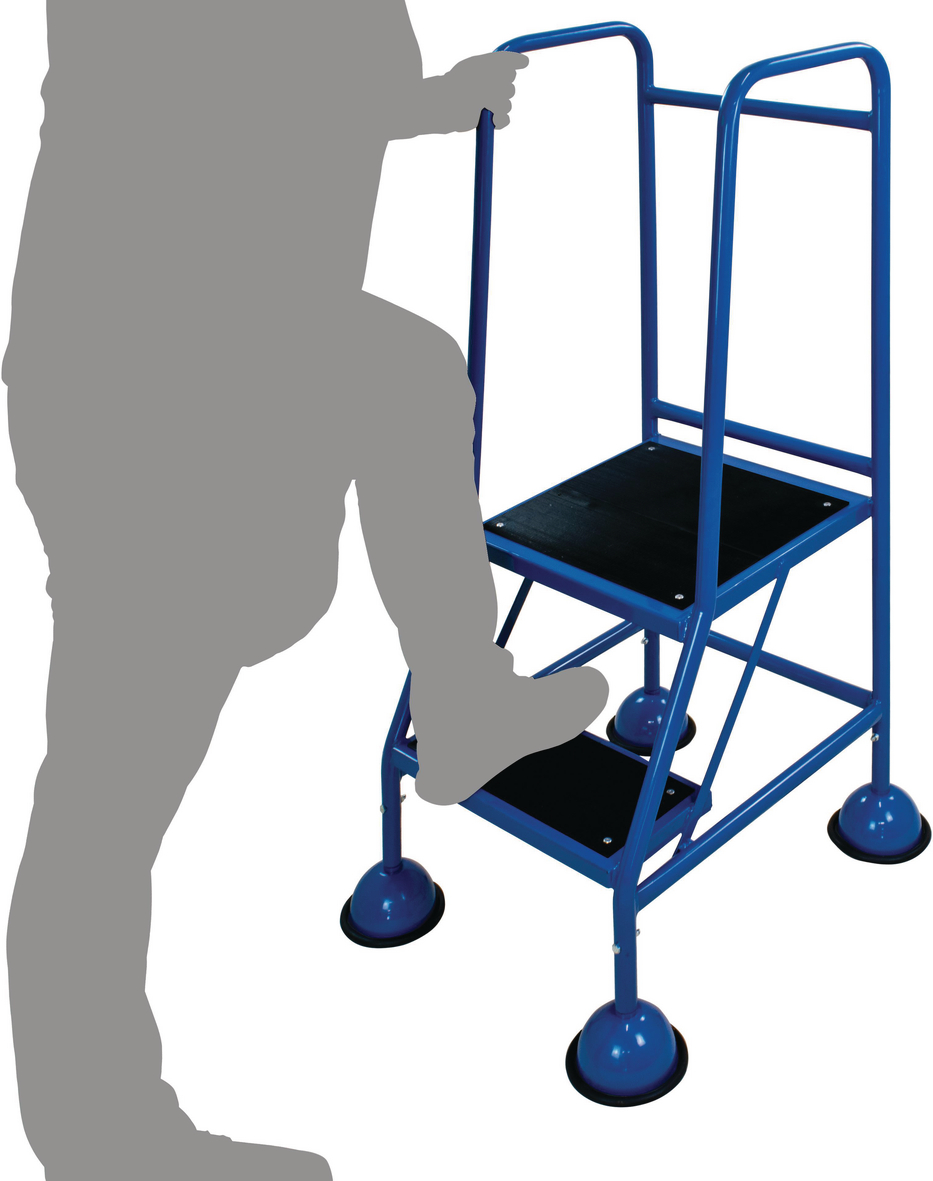Mobile Step Ladders - Domed Feet - Rapid Racking