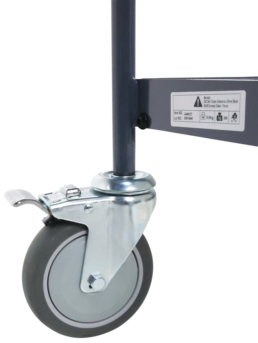 Trolley with wooden shelves - Capacity 200 kg - Manutan Expert ...