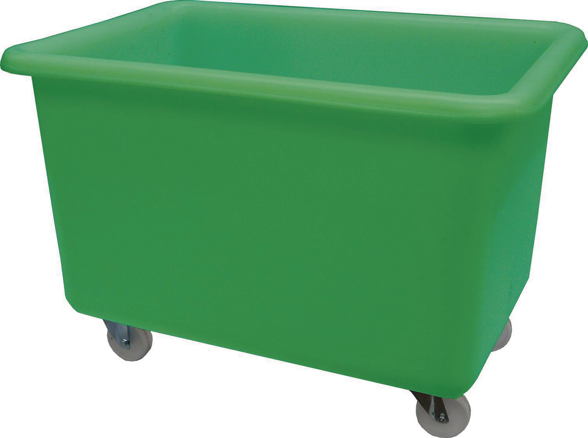 320L Bottle Skip Waste Bin – Coloured Plastic 4-Wheel Industrial Truck ...