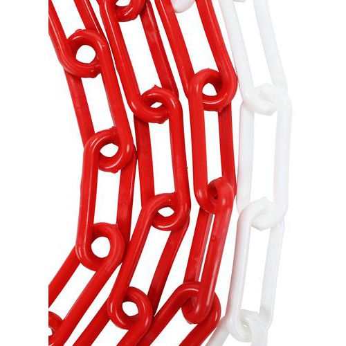 Red & White Plastic Chain - High Density - Rapid Racking