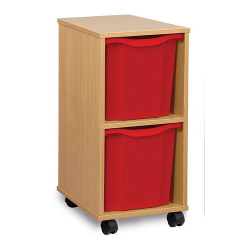 2 Quad Tray Mobile Storage Unit - Monarch - Rapidracking.com