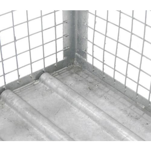 Stackable Mesh Stillage with Lifting Holes - Rapidracking.com
