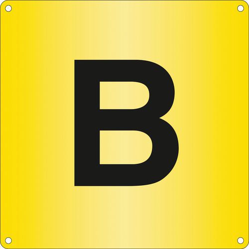 White Warehouse Racking Aisle Markers –Tie-On, 1–3 Character Signs ...