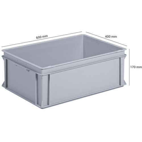 Grey Stacking Containers 14L to 40L - Rapid Racking