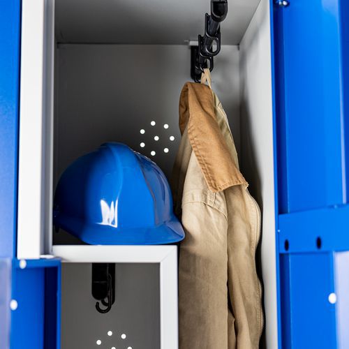 Metal locker with L-shaped door - Rapid Racking