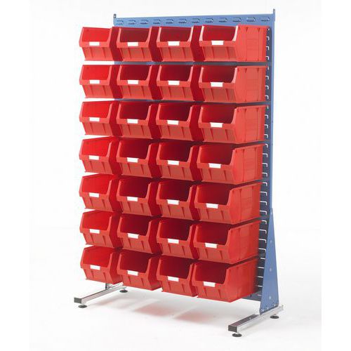 Double Sided Rack With Bins - Rapid Racking