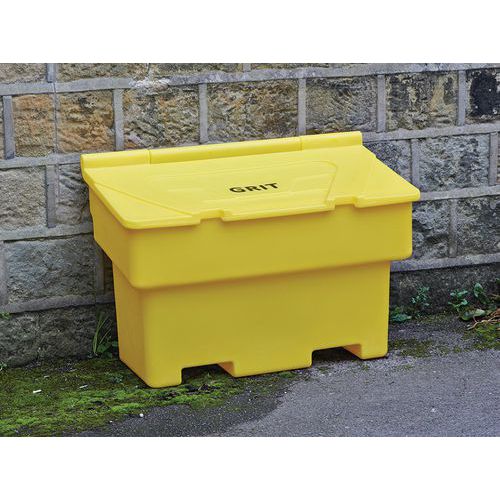 200 Litre Yellow Grit Bins - Salt/Sand - Rapid Racking