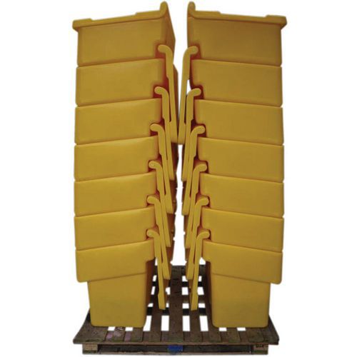200 Litre Yellow Grit Bins - Salt/Sand - Rapid Racking
