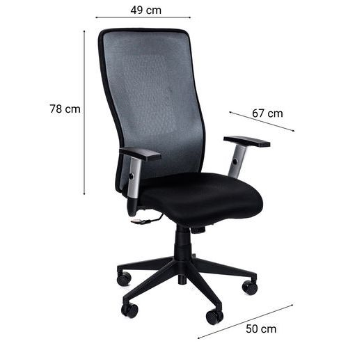 Executive Fabric Office Chair - Rapid Racking