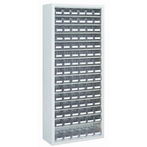 Medium Cupboard with transparent bins - Rapid Racking