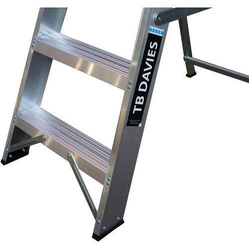 Industrial Aluminium Platform Step Ladders - Rapid Racking